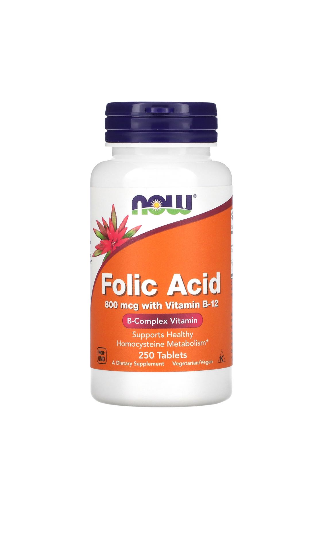 800mcg Folic Acid with Vitamin B12 250tablets, Health & Nutrition ...