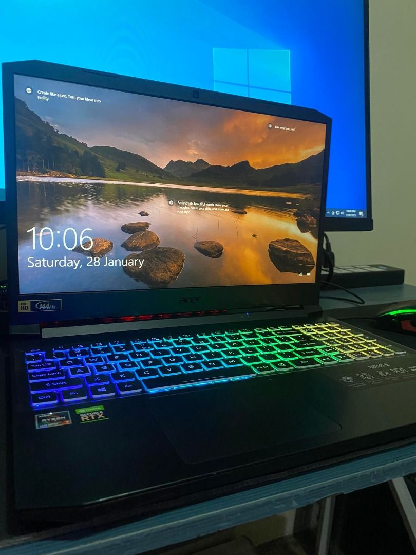 Acer Nitro 5 Ryzen 7 5800H/RTX3060/16GB/512GB/144hz, Computers & Tech ...