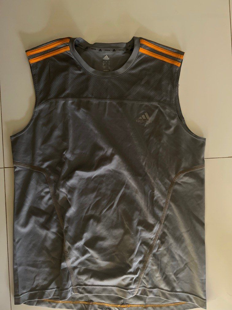 Adidas Sando authentic, Men's Fashion, Activewear on Carousell