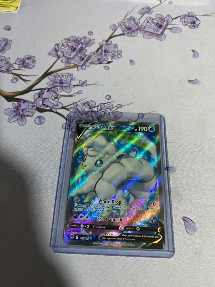 alolan vulpix V full art, Hobbies & Toys, Toys & Games on Carousell