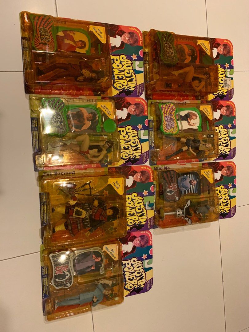 Austin Powers Figures Full Set, Hobbies & Toys, Toys & Games on Carousell