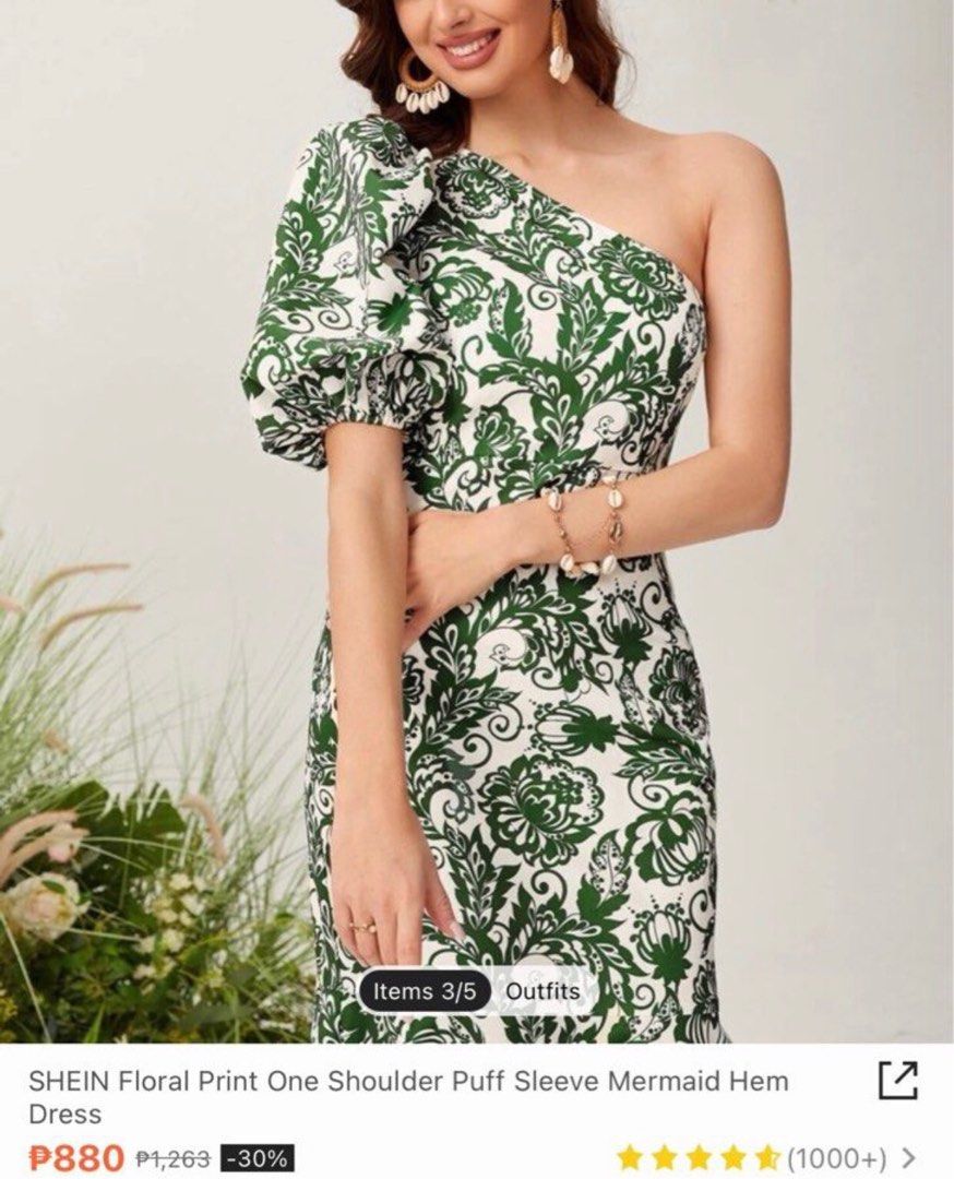 Authentic Shein Venus Cut Filipiniana Dress, Women's Fashion, Dresses ...