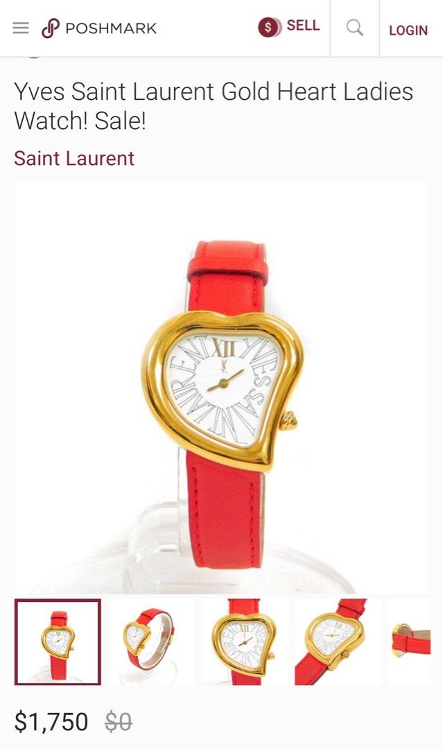 Authentic YSL Heart Quartz, Luxury, Watches on Carousell