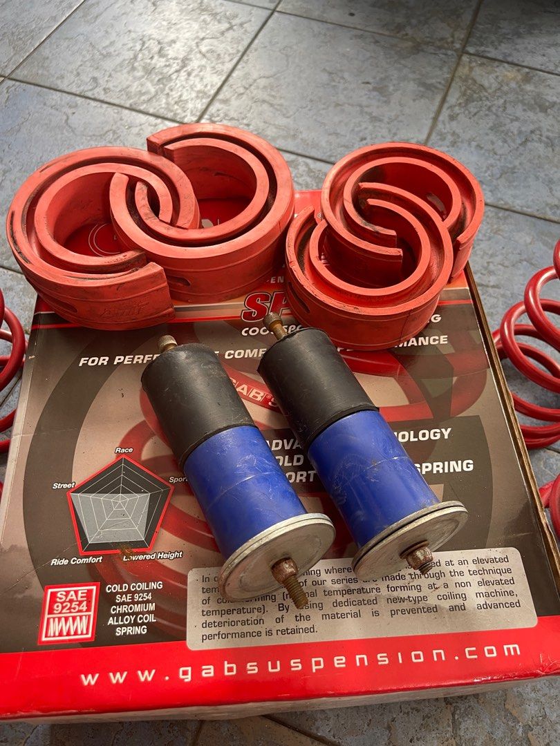 Axia Gab Sport Spring, rubber buffer & bump stopper, Auto Accessories ...