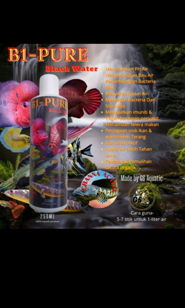 B1 Pure Black Water, Pet Supplies, Health & Grooming on Carousell