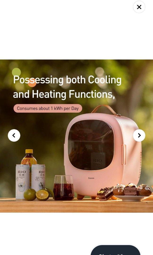 Baseus Mini Fridge 8L Dual Mode Cooling Heat Car, TV & Home Appliances ...