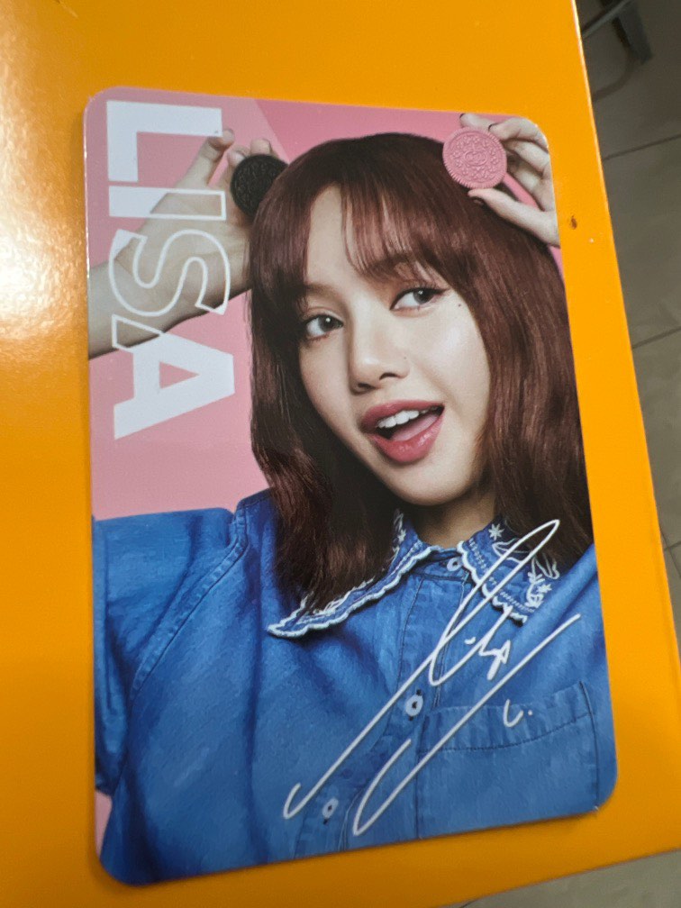 BlackPink Lisa Oreo Card, Hobbies & Toys, Books & Magazines, Comics ...