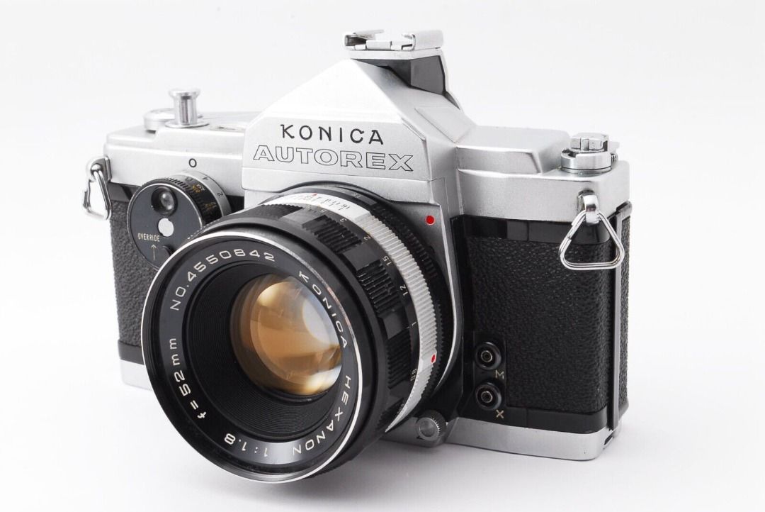 [BMC] Konica Autorex Full/Half Frame + Hexanon AR 52mm F1.8 AR Mount 35mm Film SLR Bundle (used ...