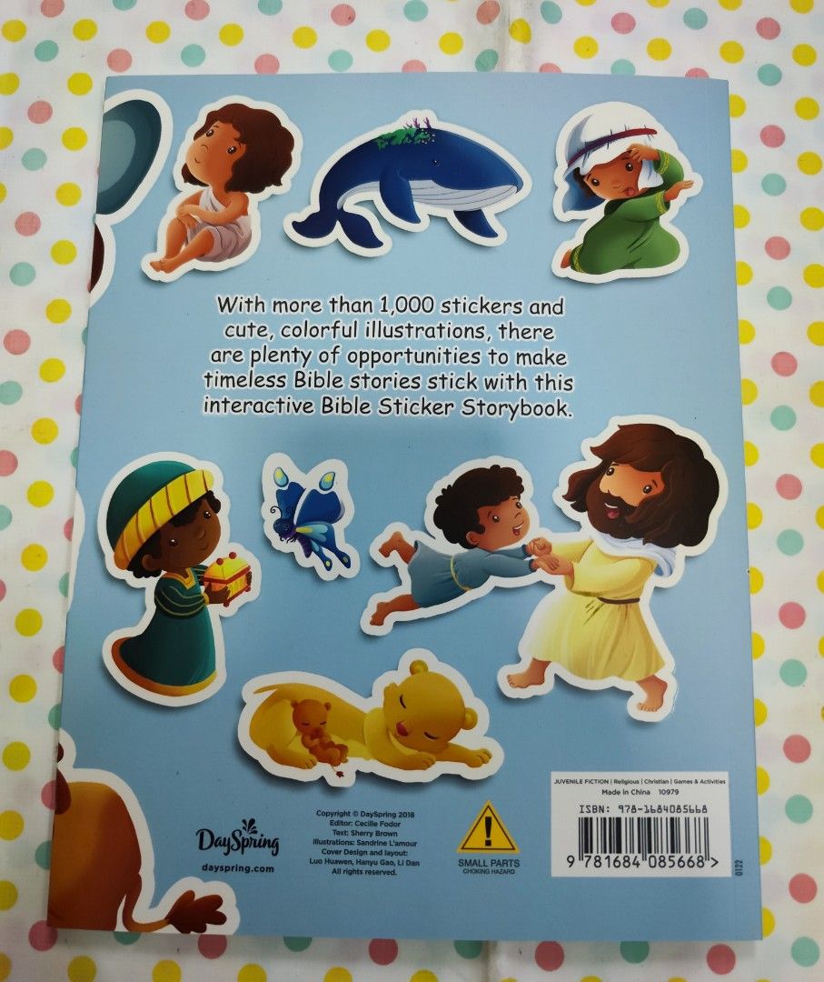BN 'The 1000 Sticker Bible Storybook' for Children (DaySpring), Hobbies ...