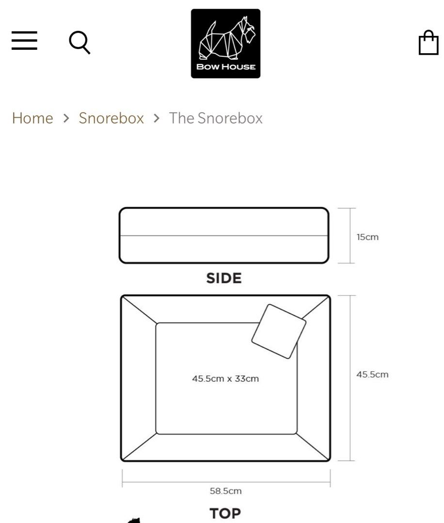 Bowhouse Snorebox dog bed, Pet Supplies, Homes & Other Pet Accessories ...