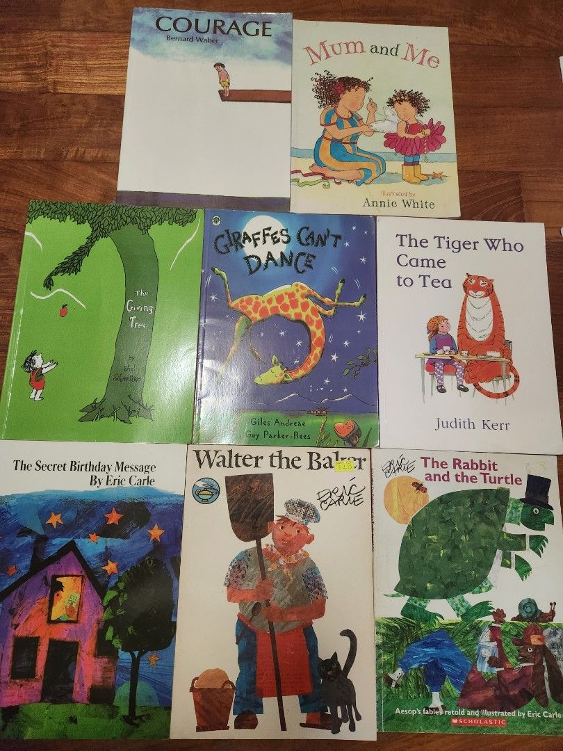 Bundle of 8 books eric carle giving tree, Hobbies & Toys, Books ...