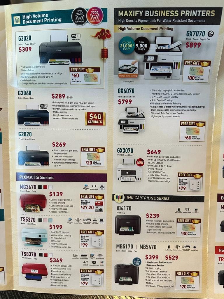 Canon 18% off any printer, Tickets & Vouchers, Vouchers on Carousell