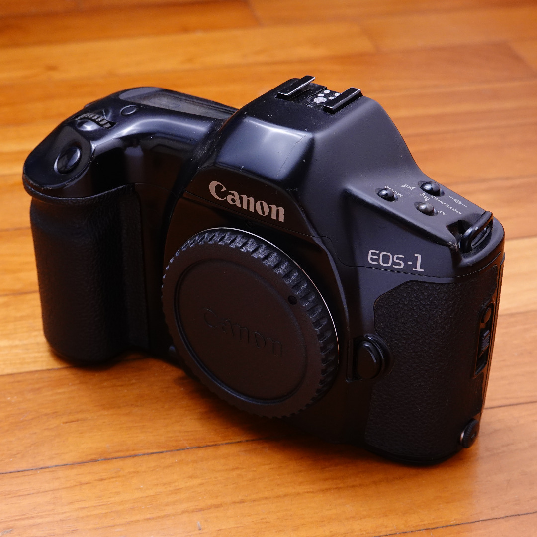 Canon EOS-1 film camera, Photography, Cameras on Carousell