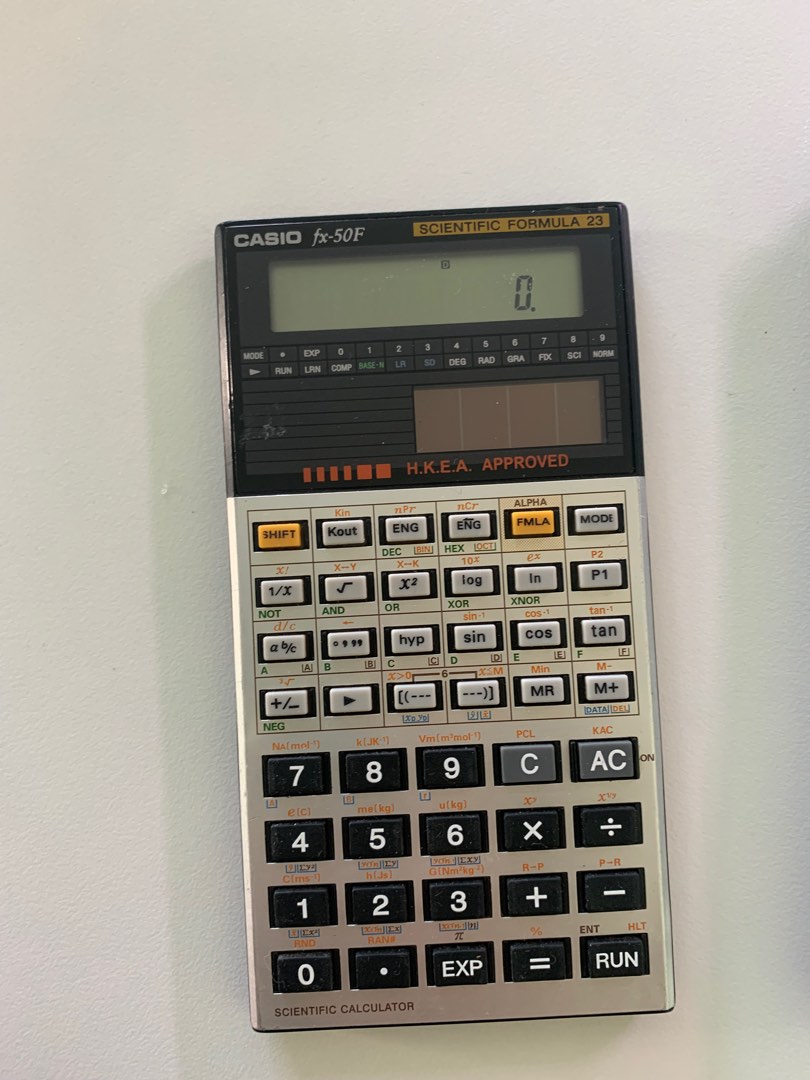 Casio FX-50F (HKEA 考評局認可) Calculator 計數機, 興趣及遊戲, 手作＆自家設計, 文具 - Carousell