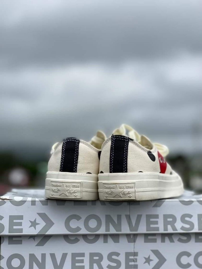 CDG PLAY x CONVERSE, Men's Fashion, Footwear, Casual Shoes on Carousell