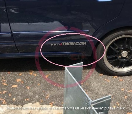 CFS503 VVT-I Twin Cam Perodua Toyota (2pcs) Stiker Sticker Vinyl Decal ...