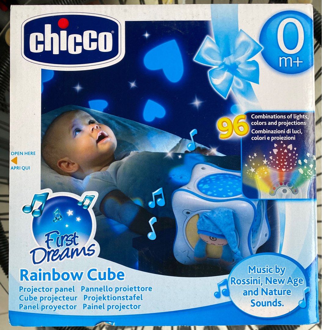 Chico Rainbow Cube Musical Nightlight Projector, Babies & Kids, Baby ...