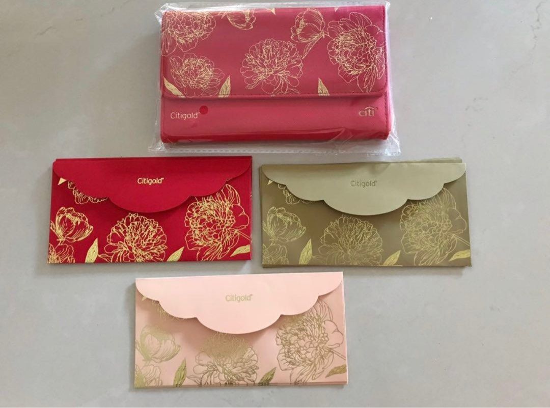 Citigold pouch/ang Pow red packets 2023, 2021, Hobbies & Toys ...