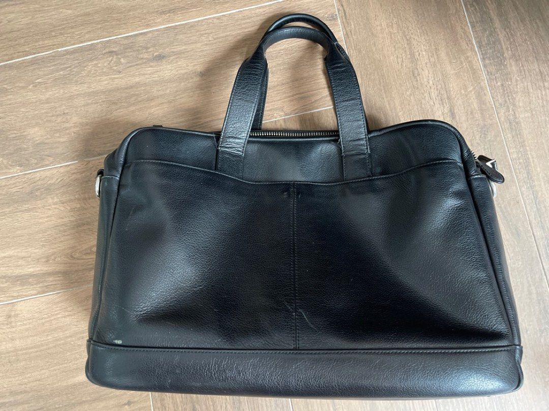 Coach Men's Hamilton Pebbled Leather Laptop Bag Briefcase, Men's Fashion, Bags, Briefcases on ...