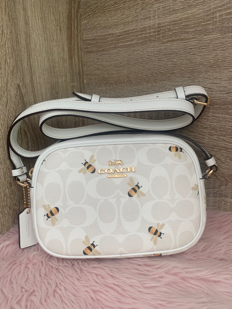 Coach Mini Jamie Bees, Women's Fashion, Bags & Wallets, Cross-body Bags ...