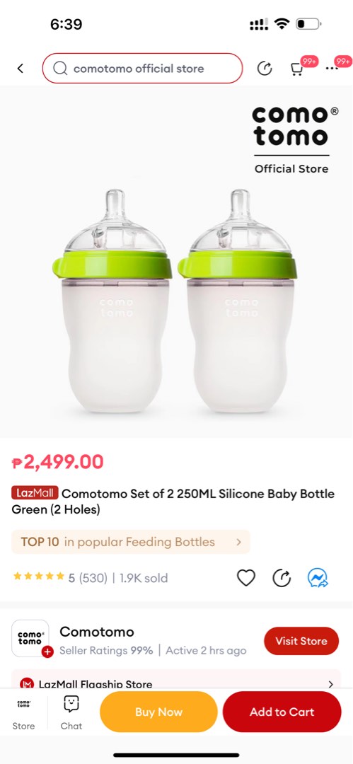 Como tomo bottle 250ml, Babies & Kids, Nursing & Feeding, Breastfeeding ...