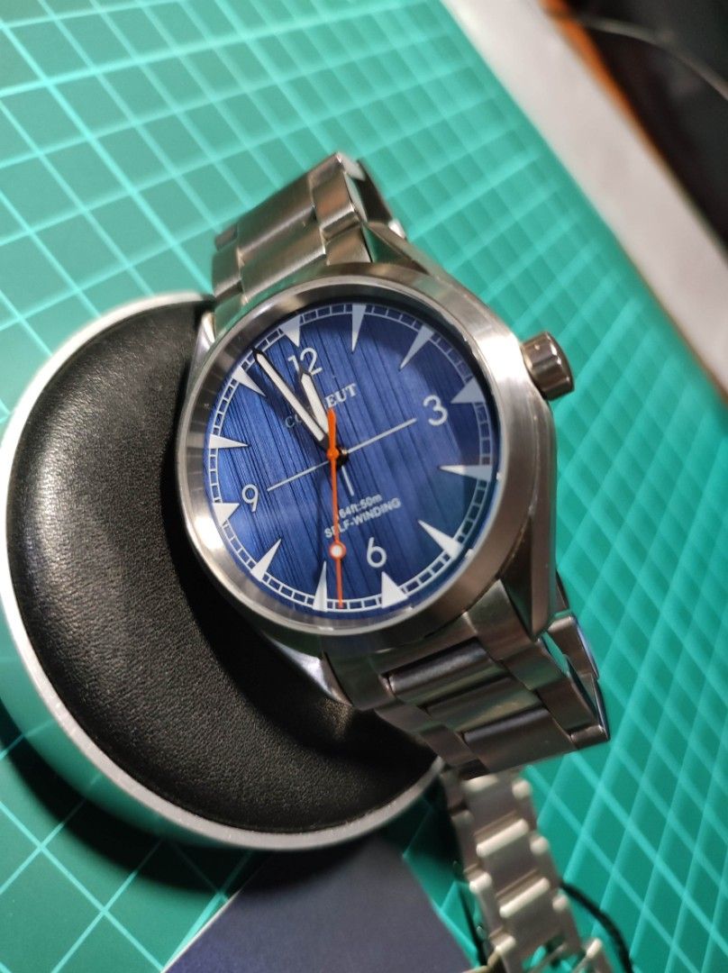 Corgeut railmaster homage automatic watch, Men's Fashion, Watches ...