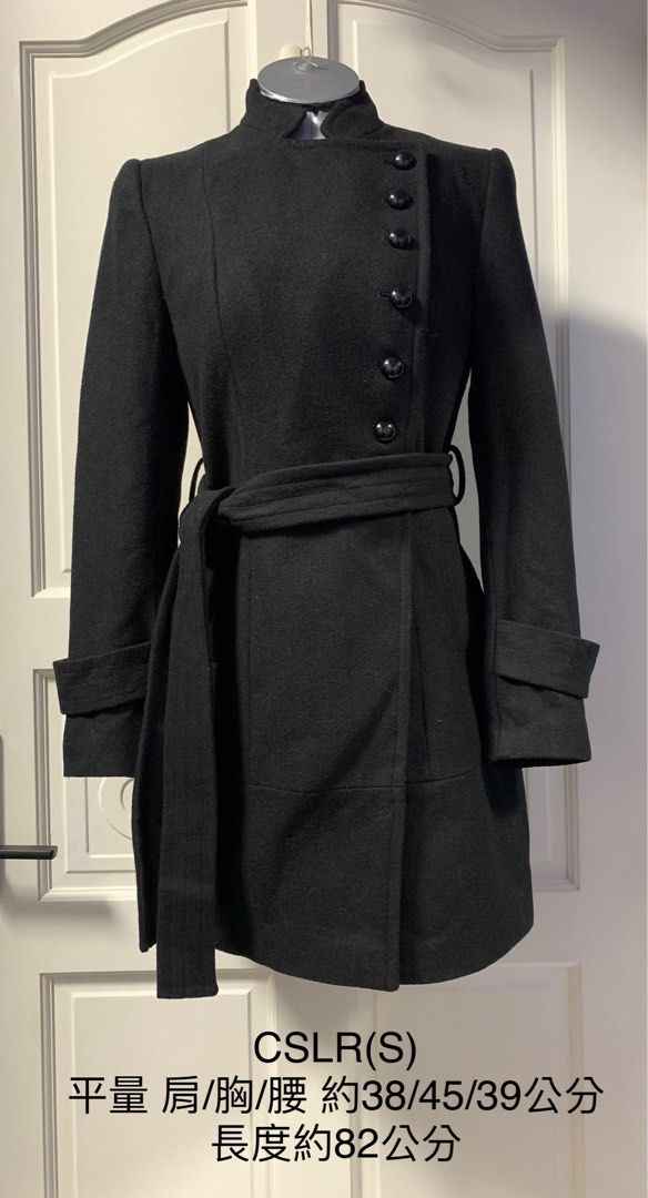 CSLR黑色外套(S) 冬季大衣外套 [二手衣 清衣櫃 斷捨離], 她的時尚, 外套、夾克、大衣在旋轉拍賣