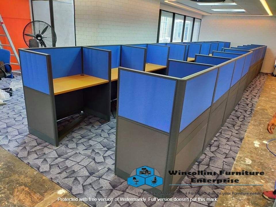 Customized office partition, Modular workstation cubicle, Furniture & Home Living, Office ...