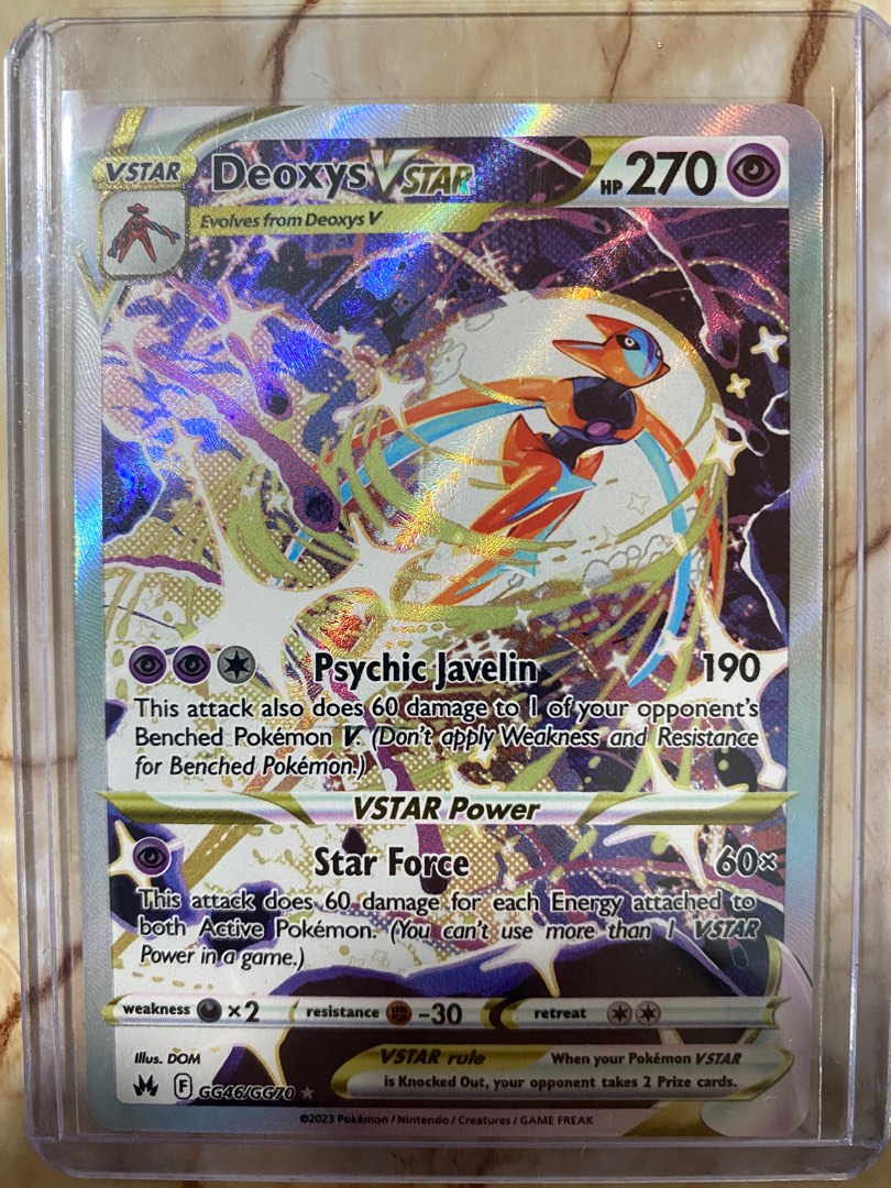 Deoxys Vstar Crown Zenith ( Ultra Rare ), Hobbies & Toys, Toys & Games on Carousell