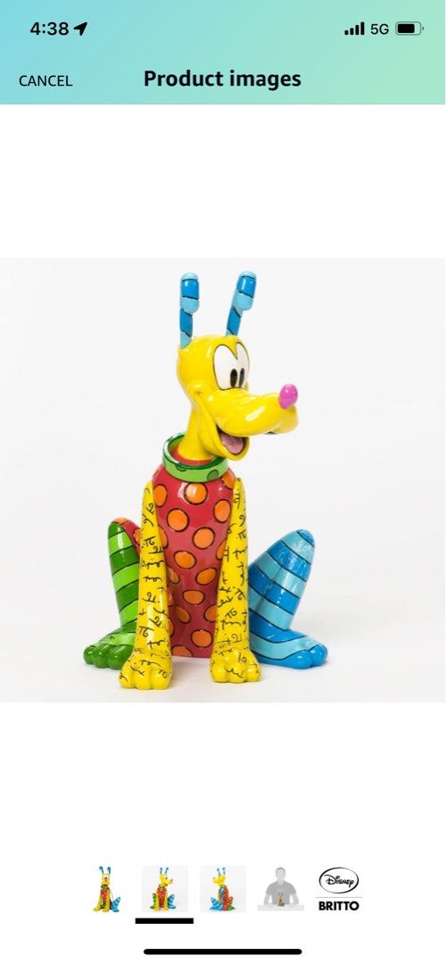 Disney by Britto Pluto Stone Resin Figurine, Hobbies & Toys ...