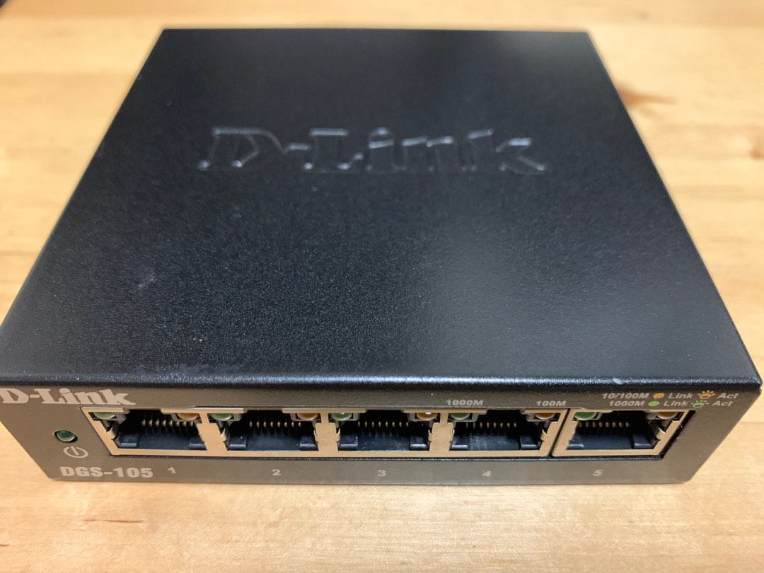 D-Link Gigabit 5 Ports Switch DGS-105, Computers & Tech, Parts ...