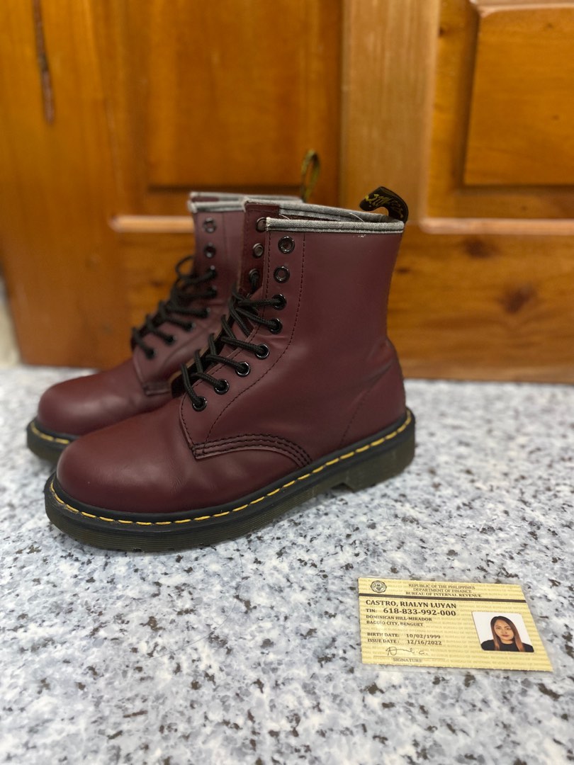 Dr. Martens 1460(Cherry Red), Women's Fashion, Footwear, Boots on Carousell