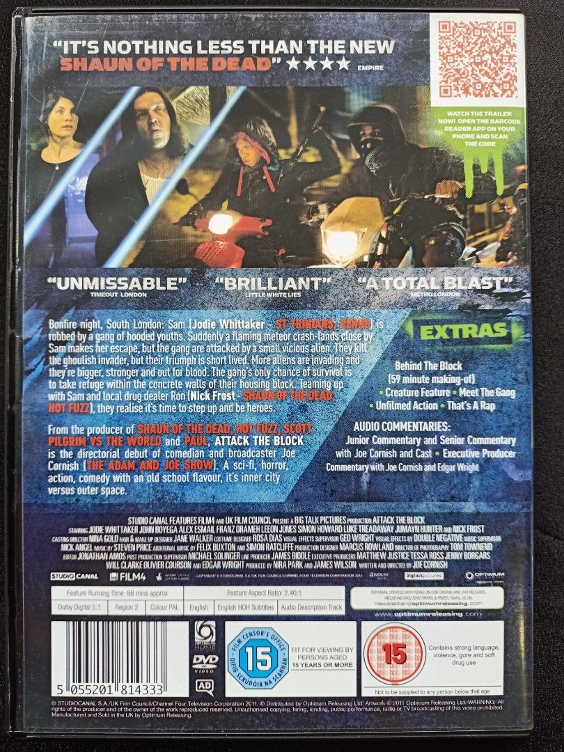 DVD Attack the Block, Hobbies & Toys, Music & Media, CDs & DVDs on ...