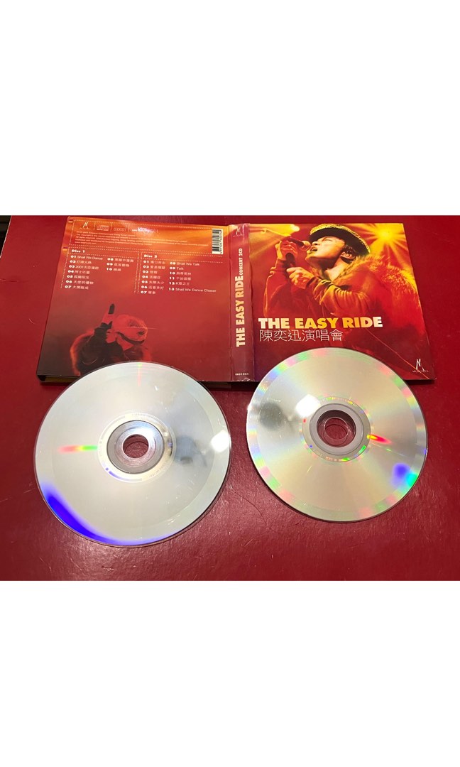 陳奕迅easy ride 2002 演唱會2CD, 興趣及遊戲, 音樂、樂器 & 配件, 音樂與媒體 - CD 及 DVD - Carousell