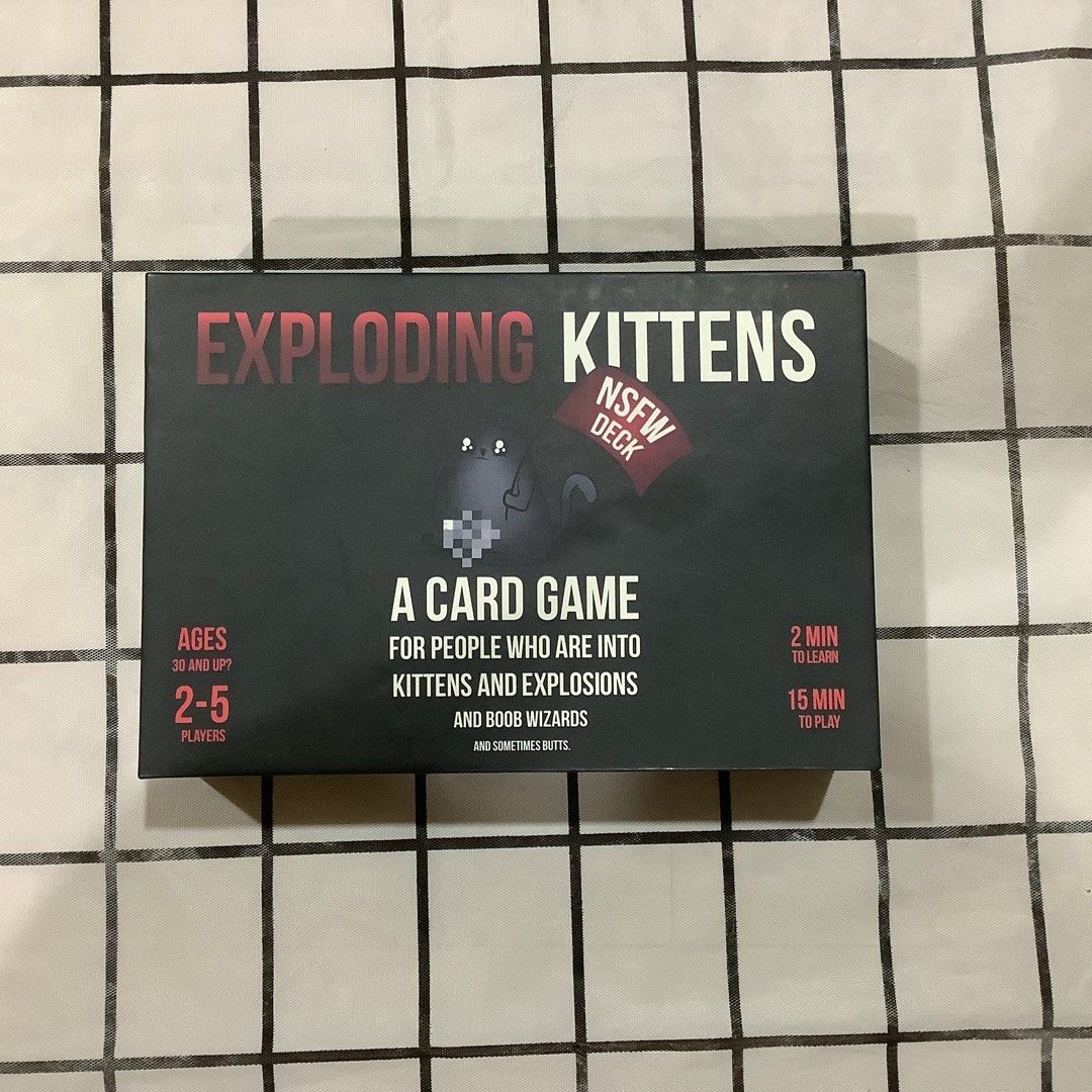 Exploding Kittens: NSFW Edition Cards Board Game Drinking Get-together ...