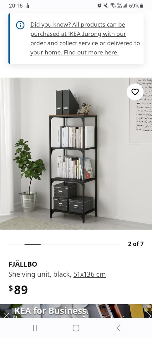 fjallbo x2, Furniture & Home Living, Furniture, Shelves, Cabinets ...