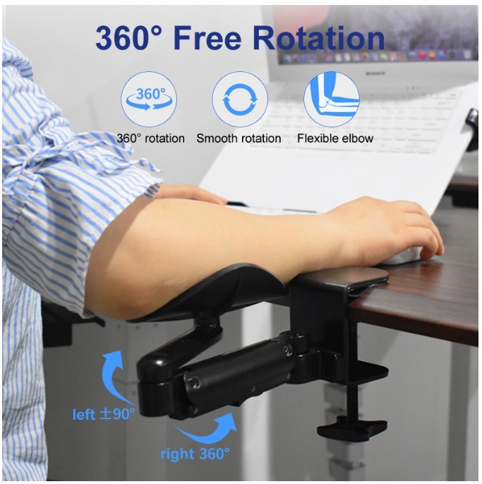 Flujo Adjustable Computer Arm Rest for Home&Office Desk,Wrist Rests ...