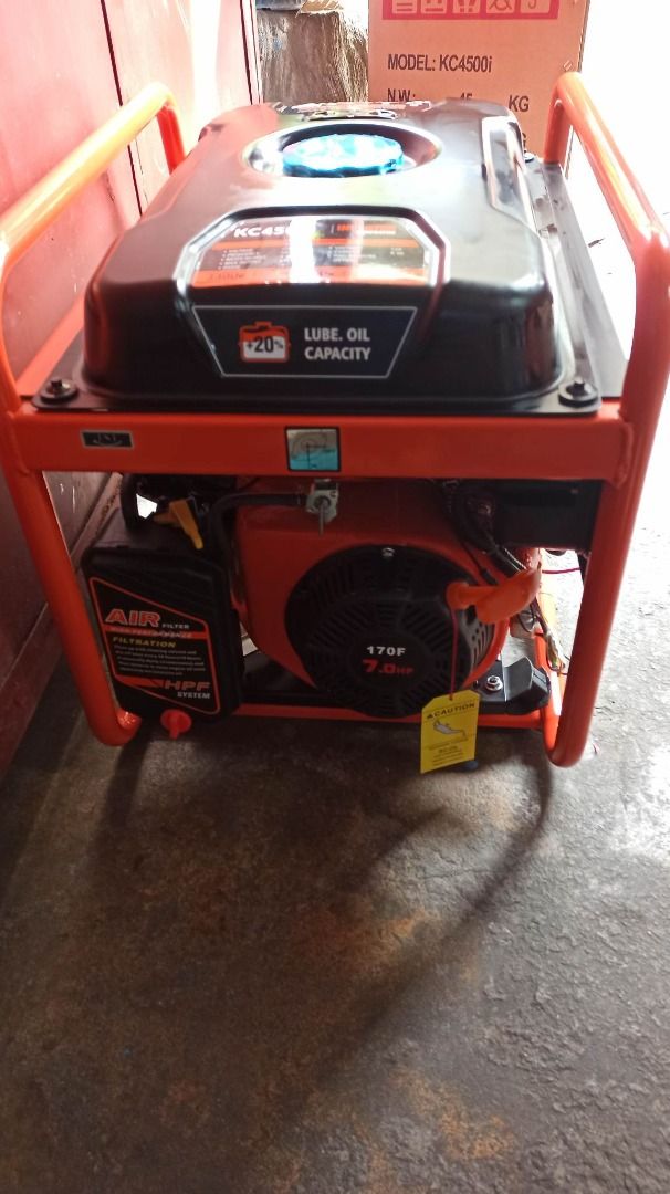 Fujihama Gasoline Inverter Generator KC4500i, Commercial & Industrial ...