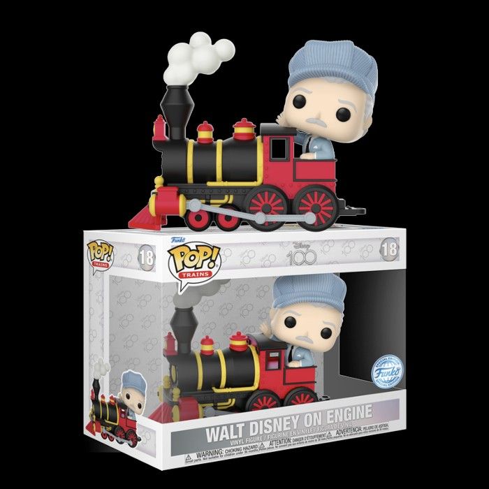 Funko Pop! Trains: Disney 100th - Walt Disney on Engine #18, Hobbies ...