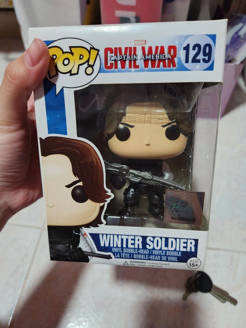 Funko Pop WINTER SOLDIER 129 CIVIL WAR, Hobbies & Toys, Toys & Games on ...