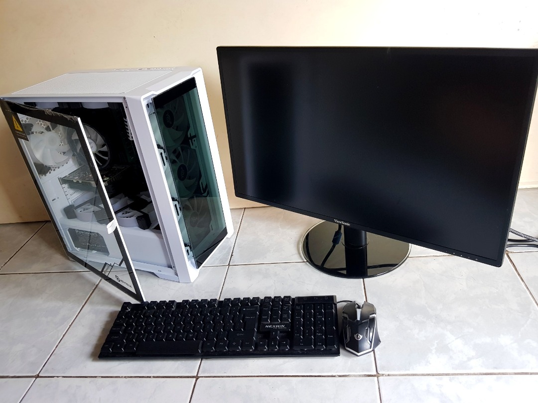 Gaming Rig with 27 Inch Monitor Complete Set UP Desktop PC Like New ...