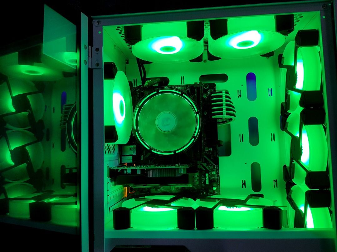 Gaming Rig with 27 Inch Monitor Complete Set UP Desktop PC Like New ...