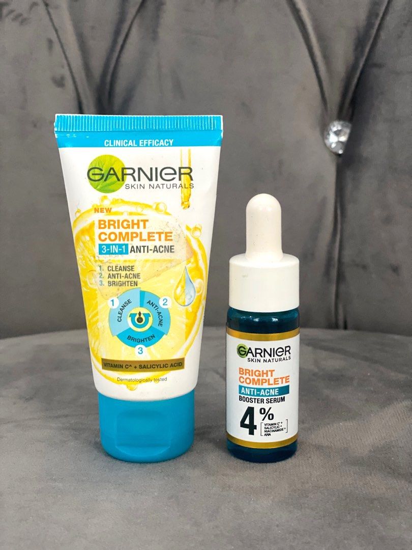 Garnier Bright Complete Anti Acne Serum 15ml + Garnier Bright Complete ...