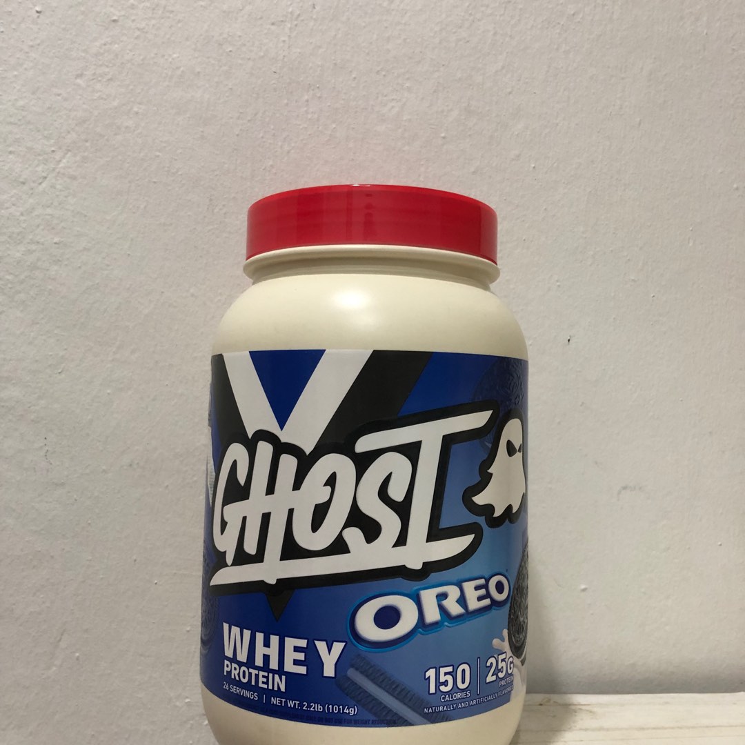 Ghost protein Oreo flavour whey protein powder, Health & Nutrition ...