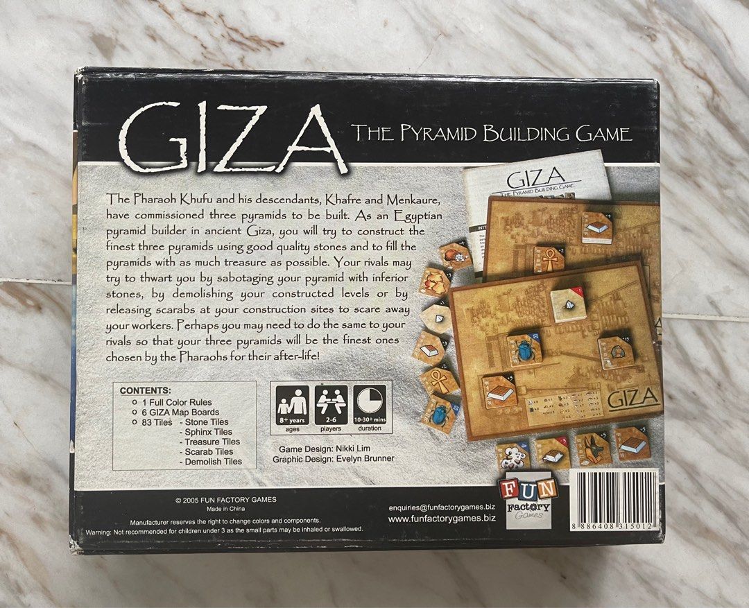 Giza The Pyramid Building Game, Hobbies & Toys, Toys & Games on Carousell