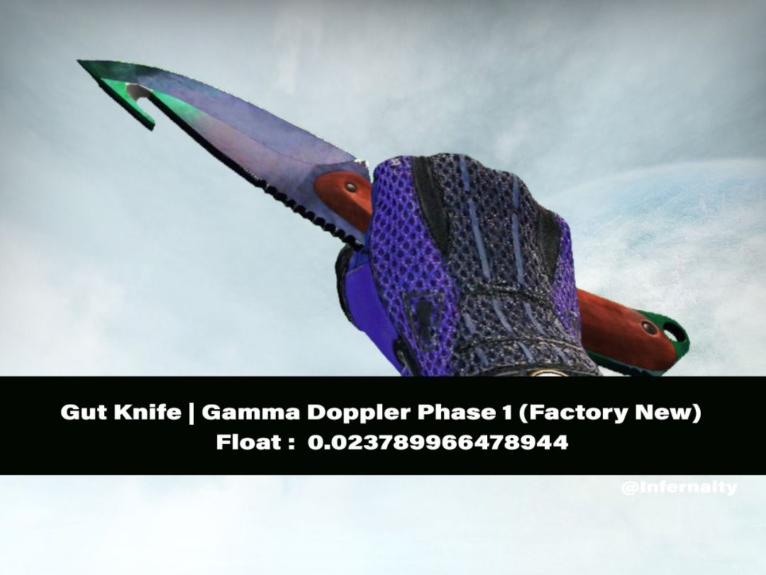 Gut Knife Gamma Doppler Phase 1 FN CSGO SKINS KNIVES, Video Gaming ...
