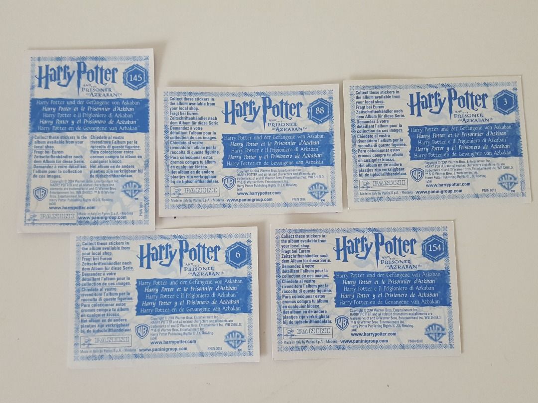 Harry Potter and the Prisoner of Azkaban Original Sticker pack by ...