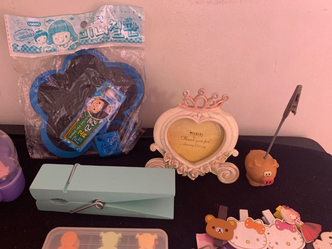 Hello kitty paper clip, chalk board photo frame , standing clip ...