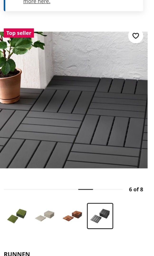Ikea Runnen 9 pieces, Furniture & Home Living, Home Decor, Carpets ...