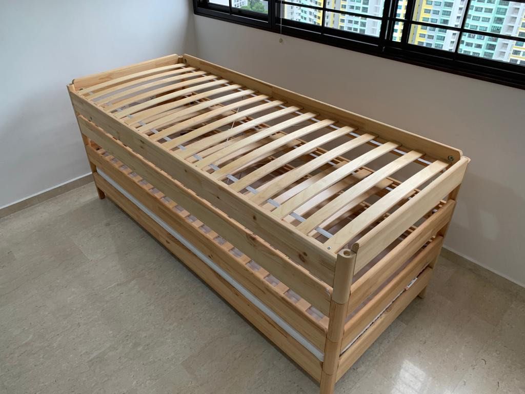 IKEA UTAKER stackable bed frames (Set of 2), Furniture & Home Living ...